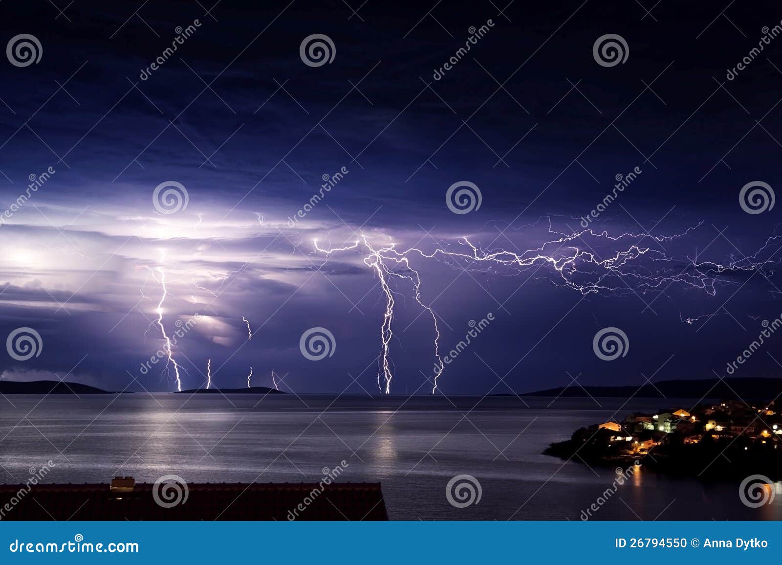 Storm on the island stock photo. Image of storm, buildings - 26794550