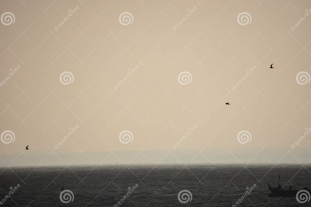 Storm on the Java Sea. Indonesia Stock Image - Image of clouds, weather ...
