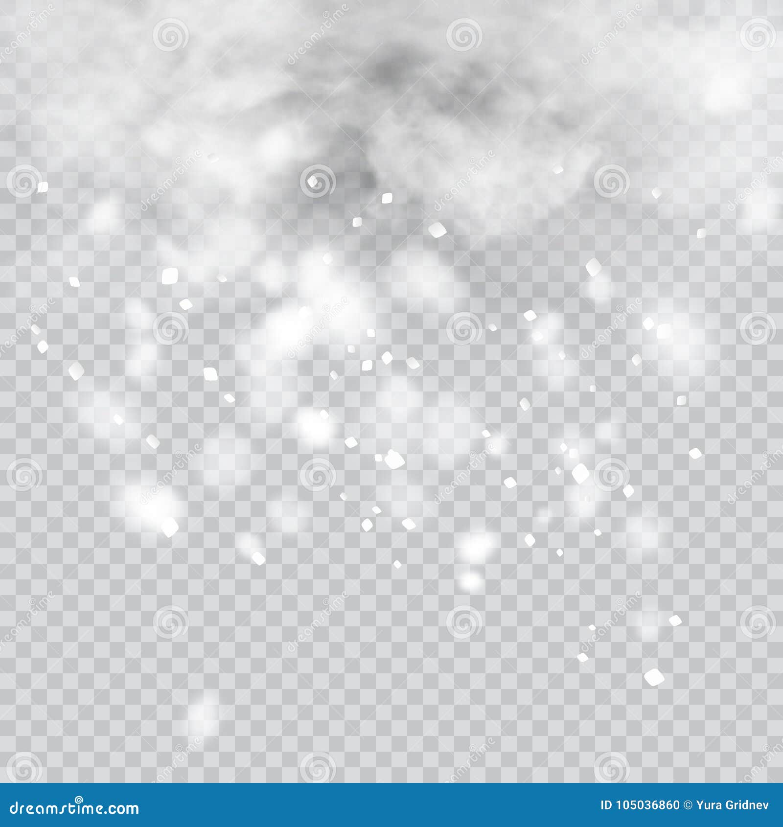 Rain On White Transparent Background. Realistic Falling Water Drops ...