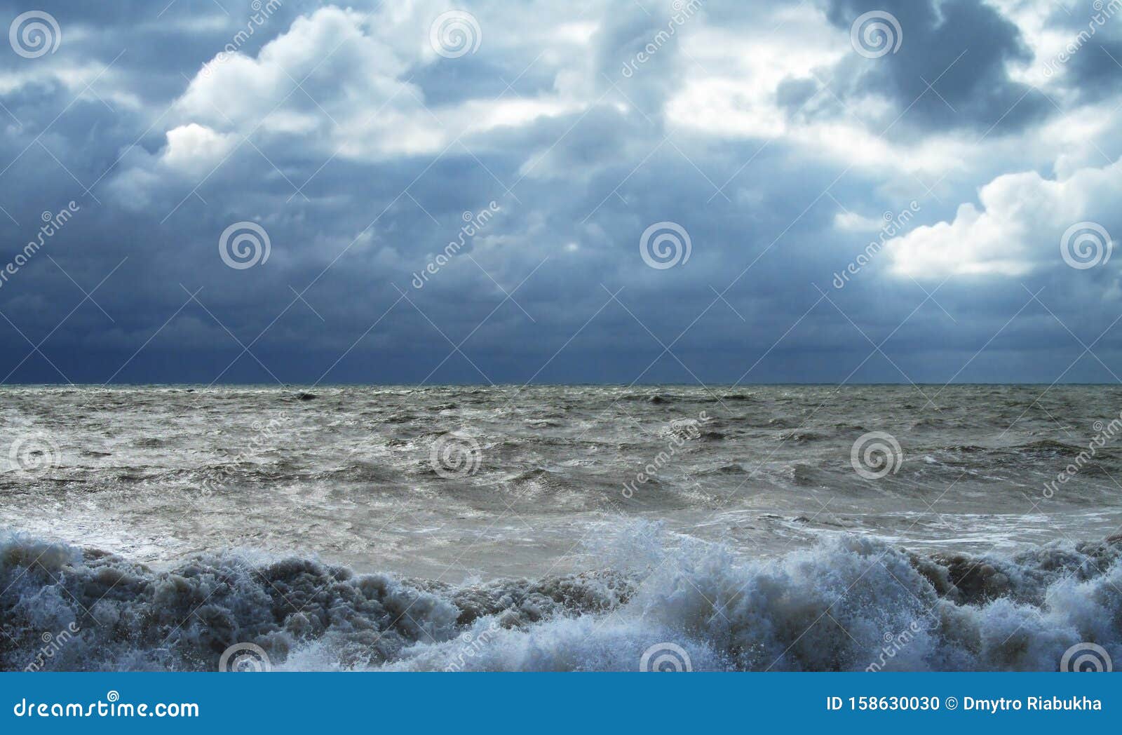 Ocean With A Cloudy Sky Royalty-Free Stock Photo | CartoonDealer.com ...