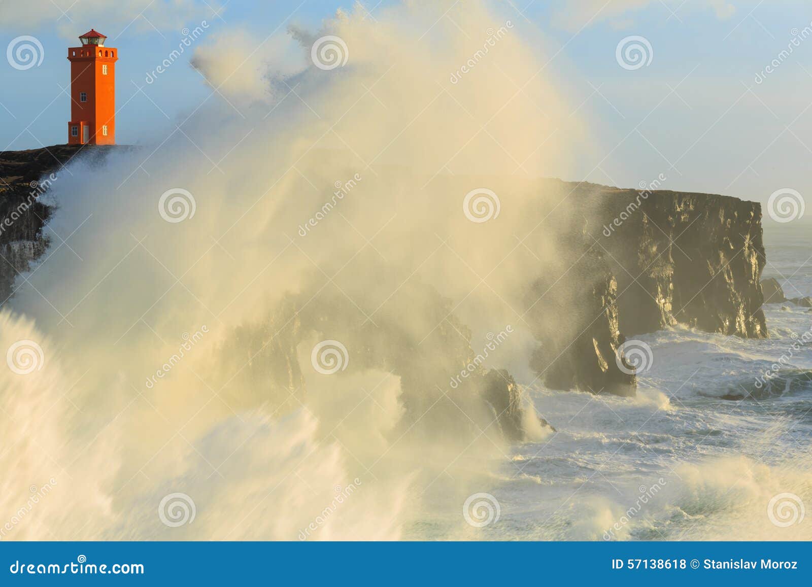 Storm Off the Coast of Iceland Stock Photo - Image of ocean, danger ...