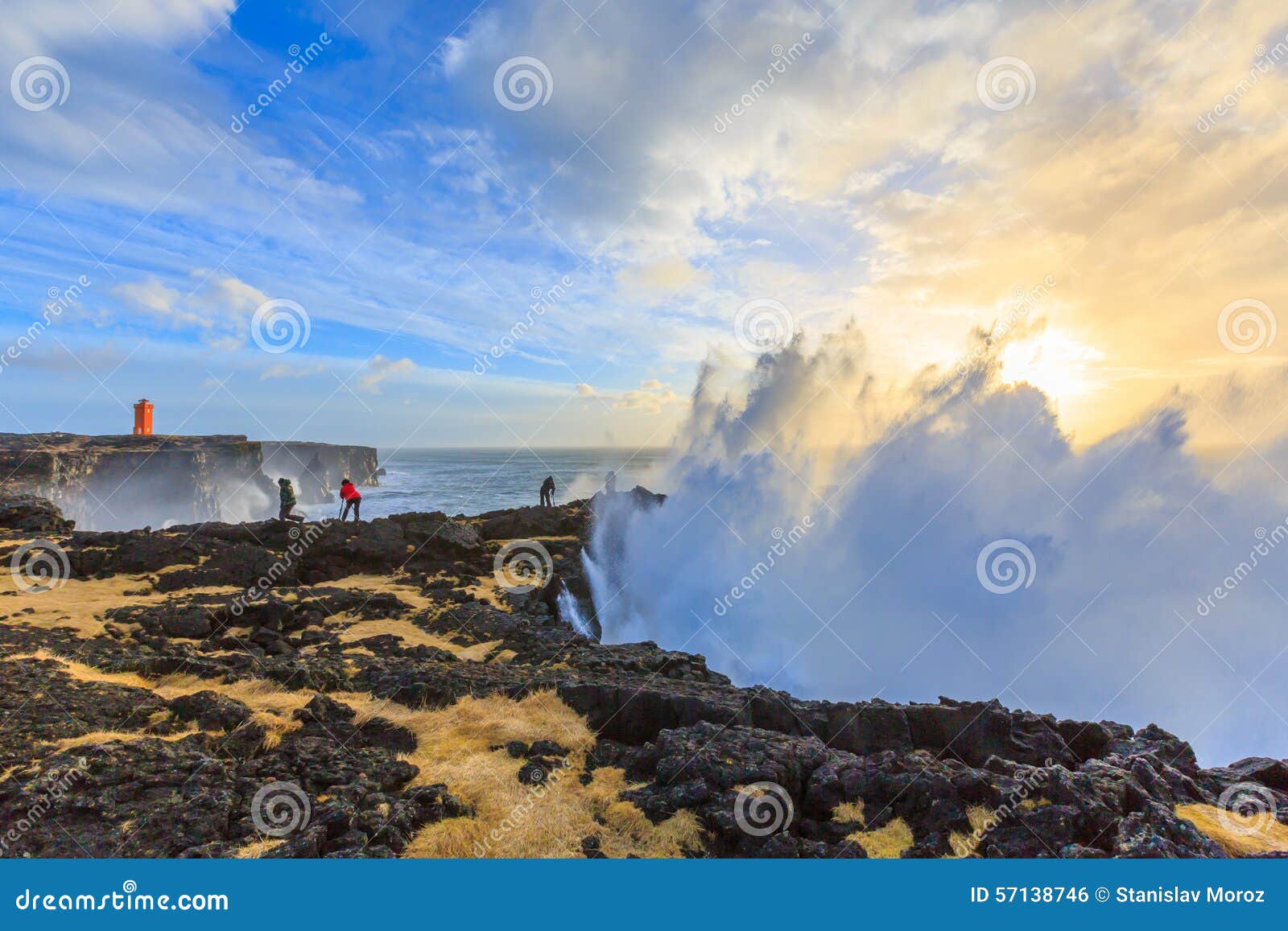 Storm Off the Coast of Iceland Stock Photo - Image of cloud, nature ...