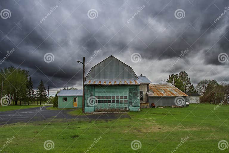 Storm over barn stock photo. Image of landscape, meadow - 42162750
