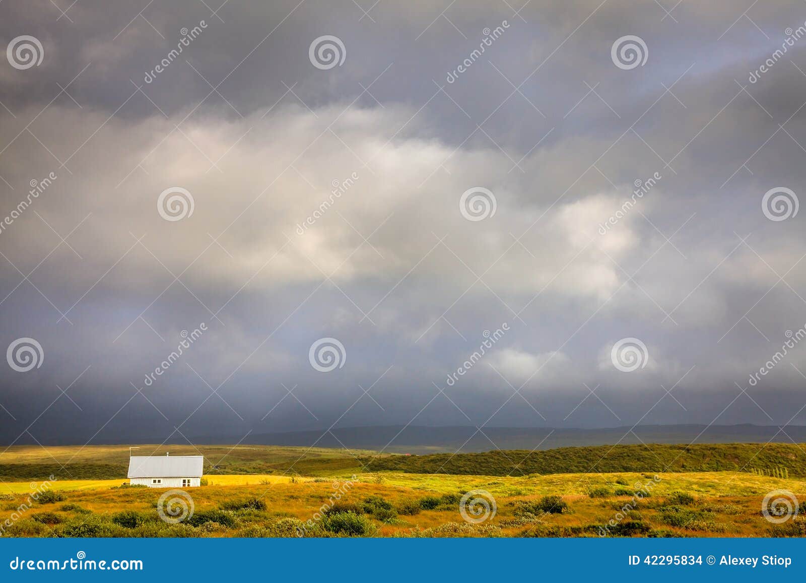 Storm over farm stock photo. Image of landscape, nature - 42295834
