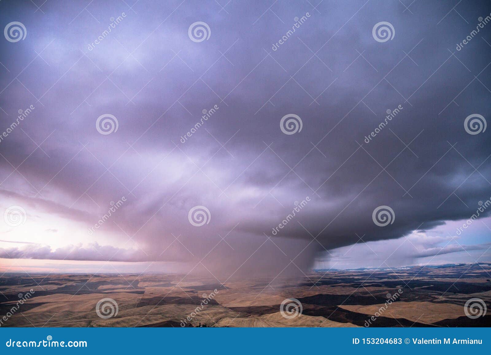 Storm over the fields stock image. Image of state, clouds - 153204683
