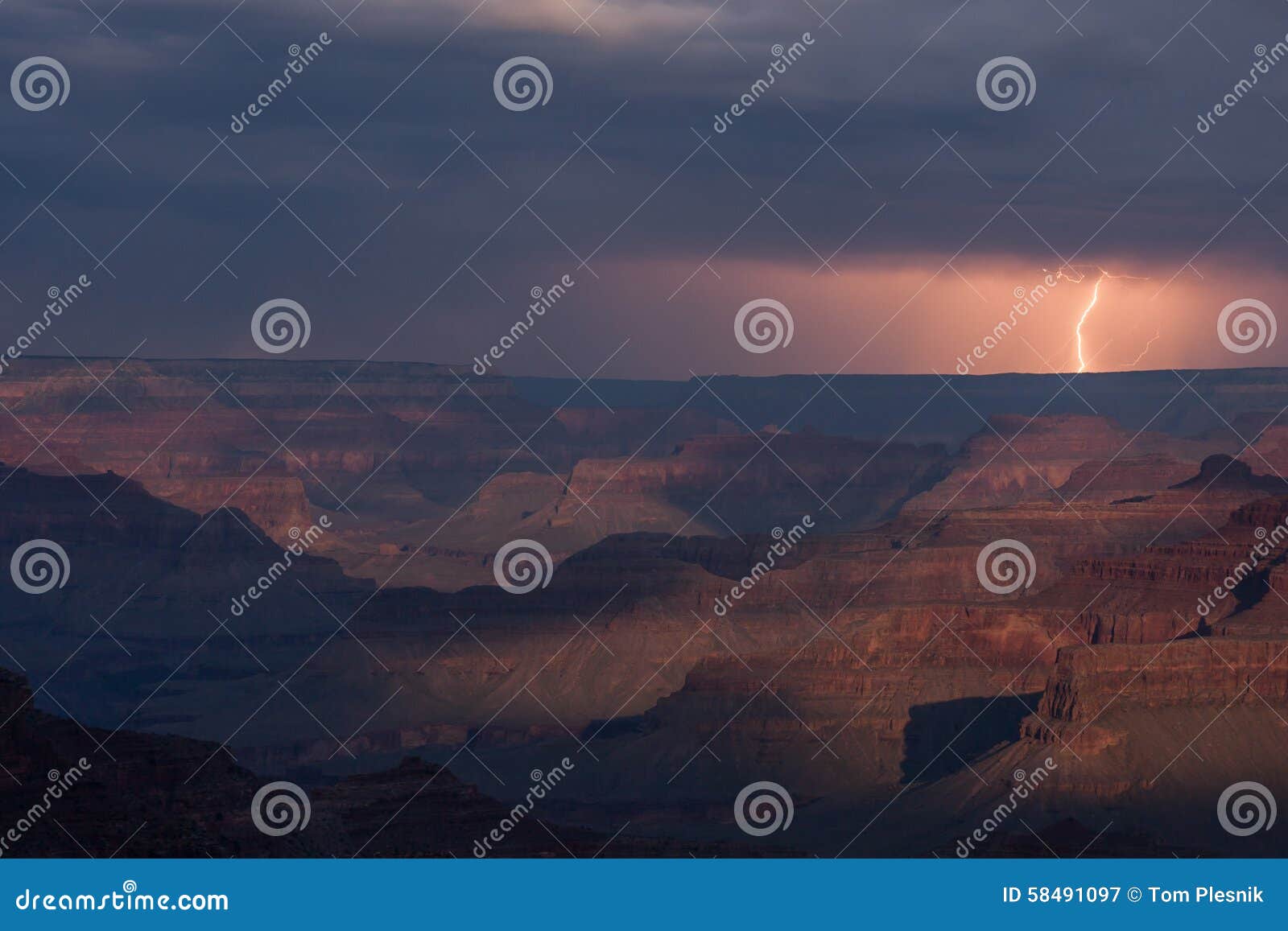 Storm over Grand Canyon stock image. Image of scenic - 58491097
