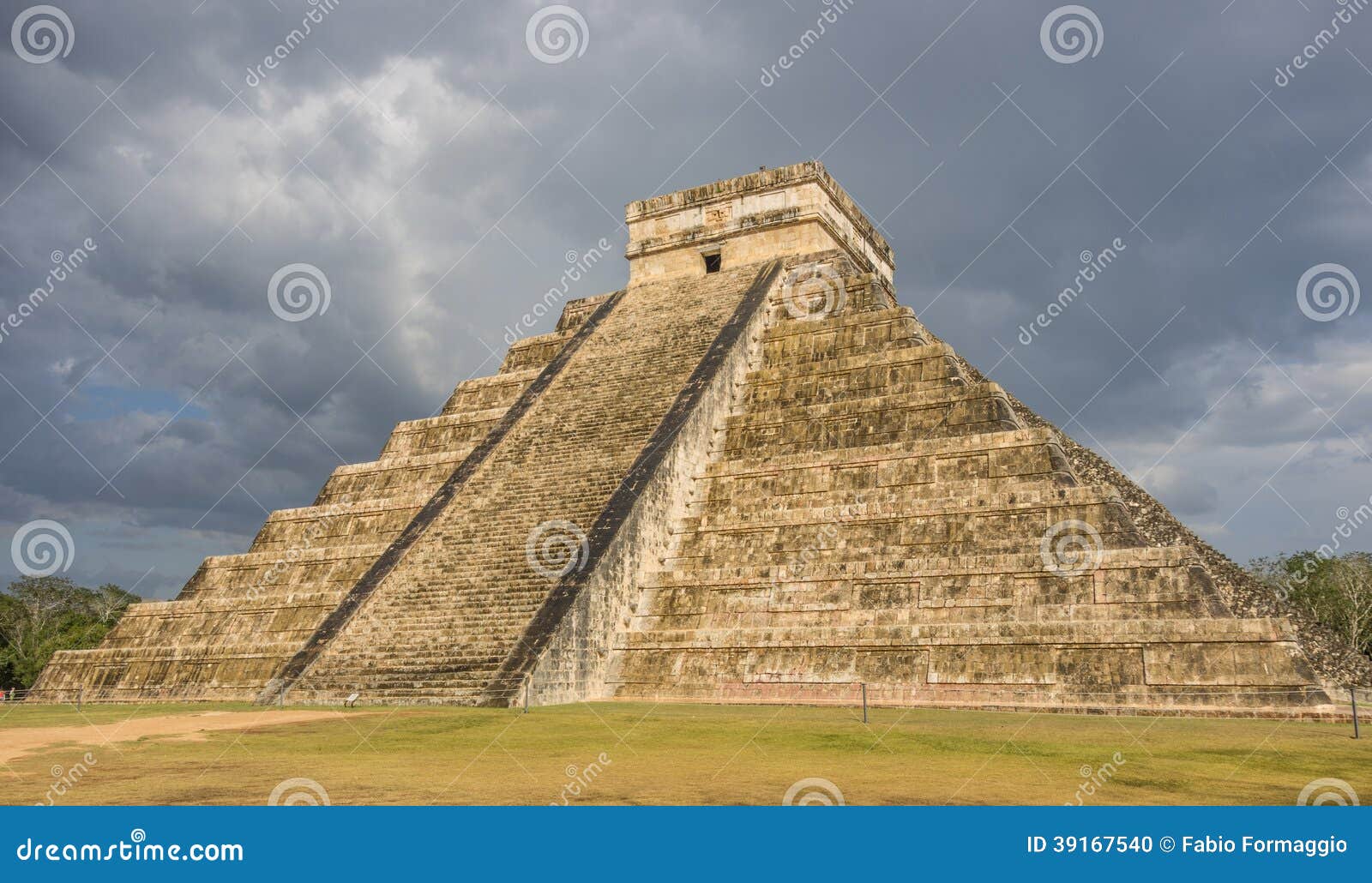 Kukulkan Mayan Pyramid, Known As El Castillo, Classified As 5B18 ...
