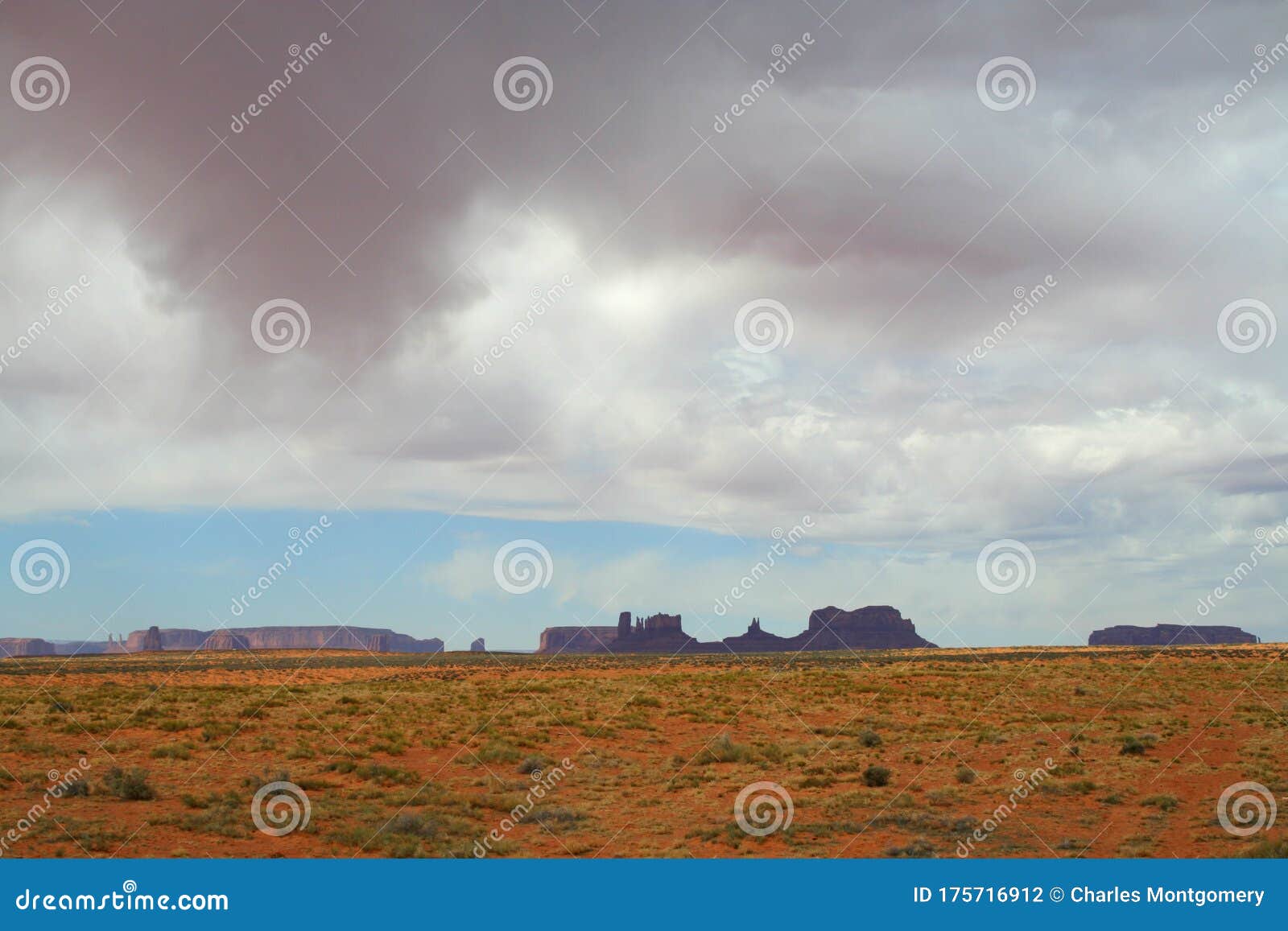 Storm Over Monument Valley UT 02504 Stock Photo - Image of monument ...