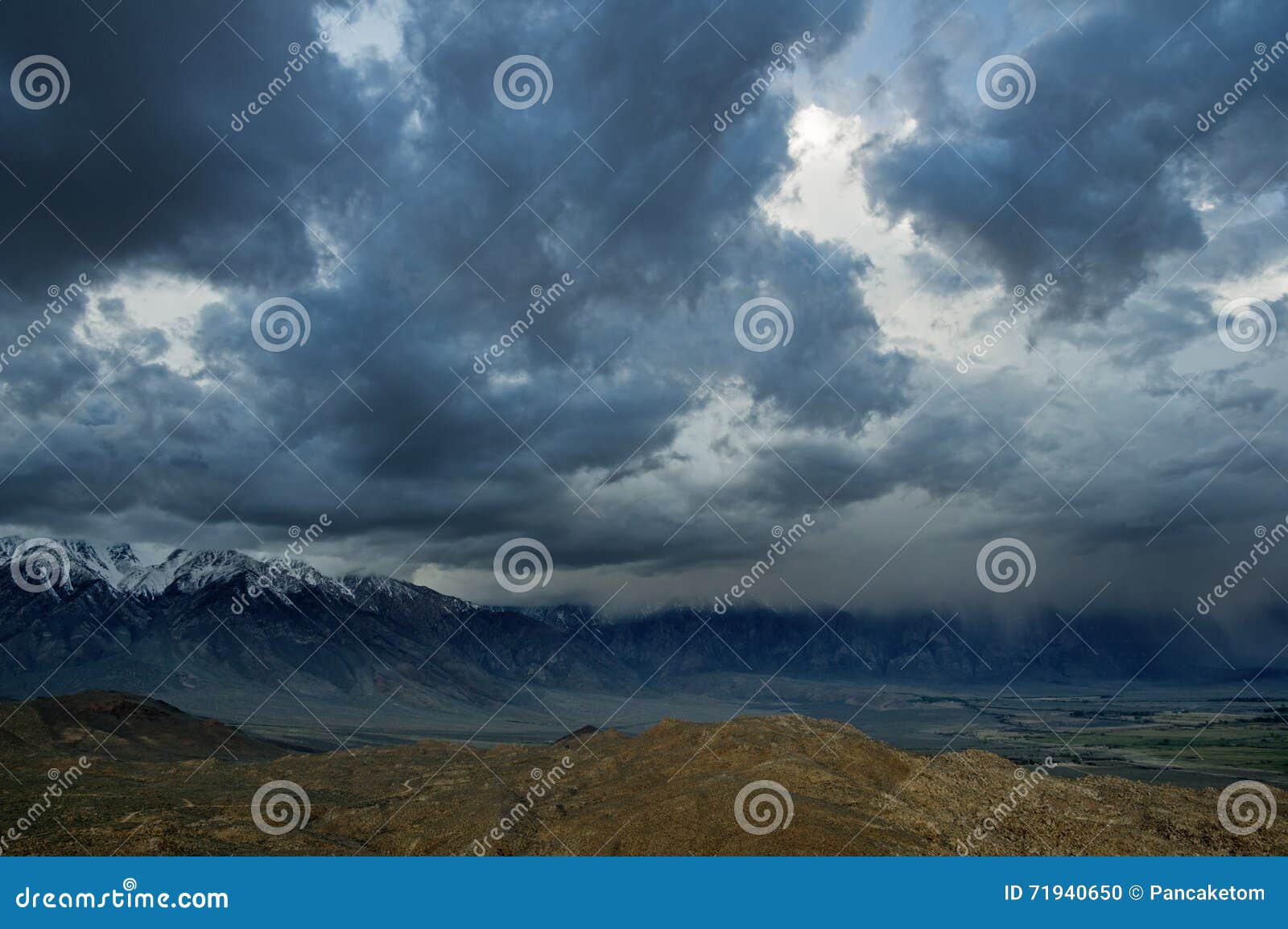 Storm Over the Mountains stock photo. Image of snow, stormy - 71940650
