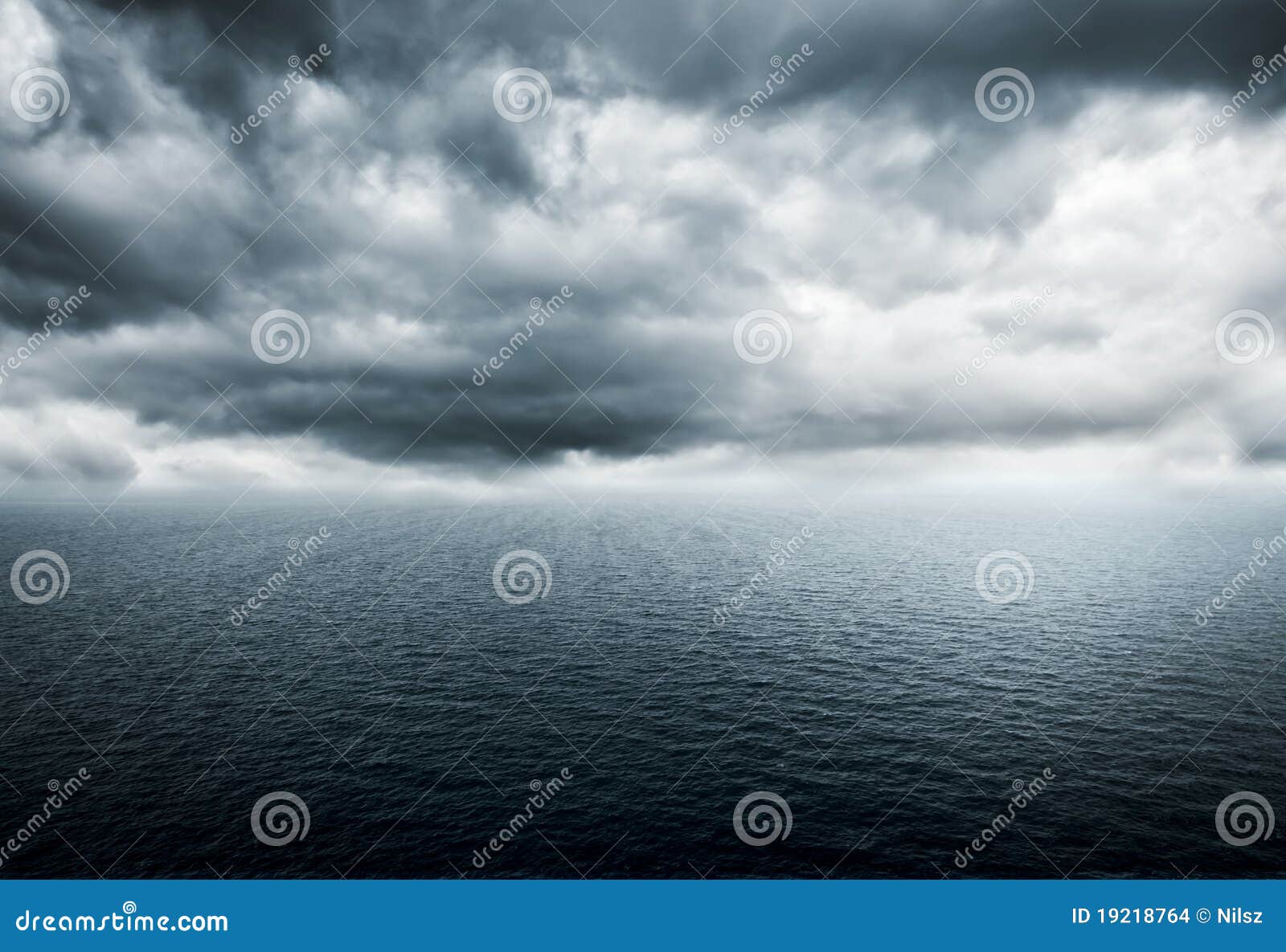 Storm over the ocean stock photo. Image of ocean, horizon - 19218764
