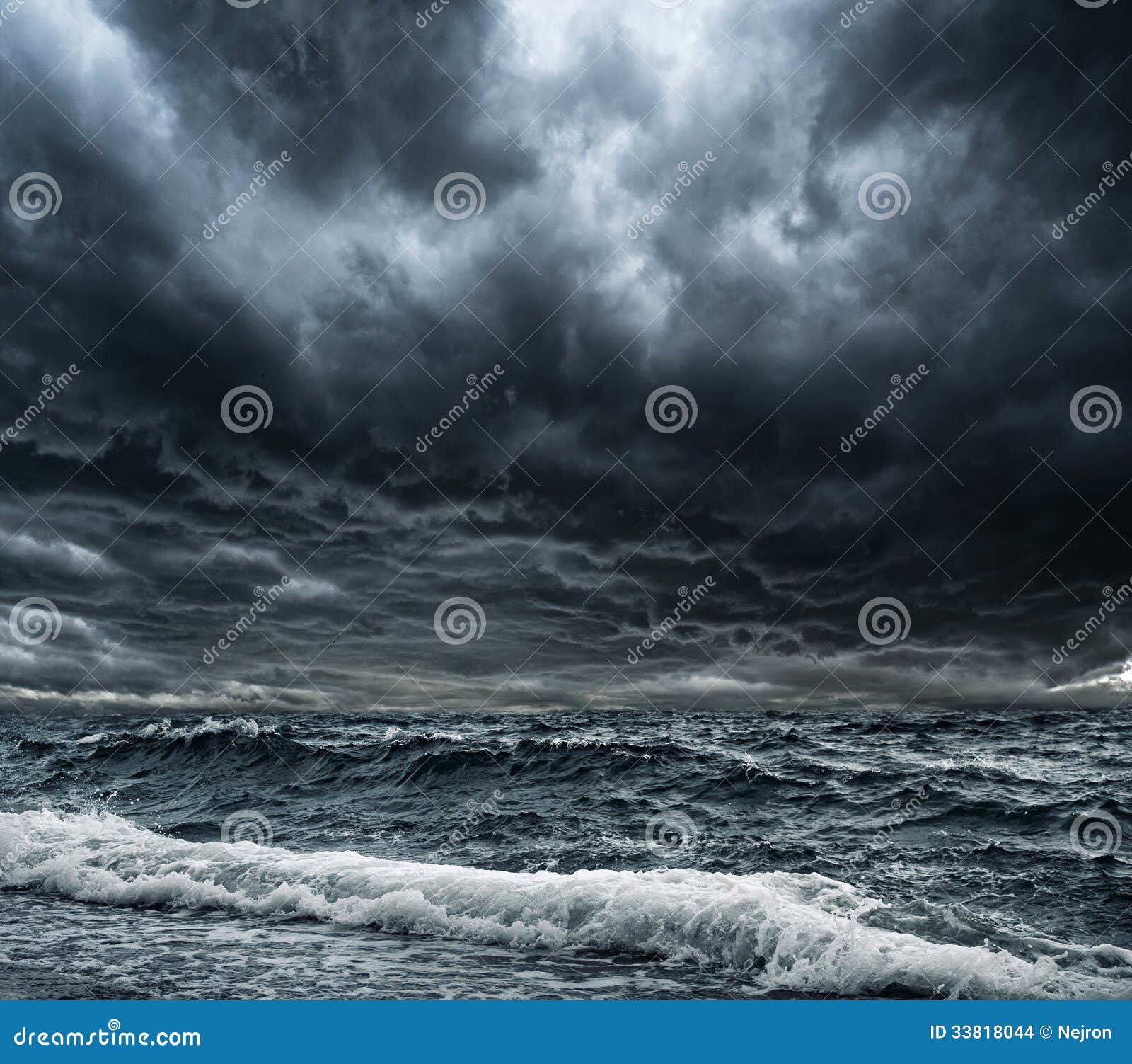 Storm over ocean stock photo. Image of cloudy, extreme - 33818044