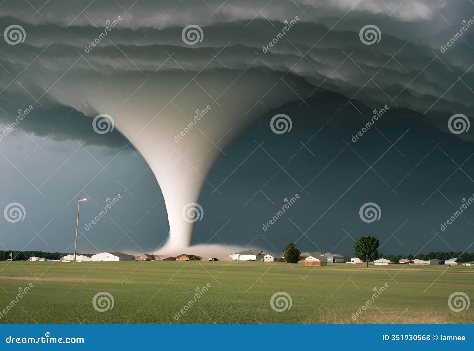 Storm S Vortex Shapes Clouds into a Whirlwind. Stock Illustration ...