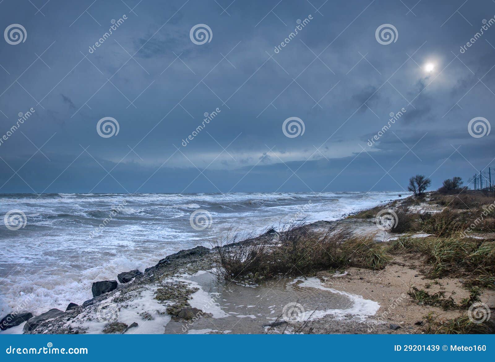 Storm at sea stock image. Image of cumulus, weather, storm - 29201439