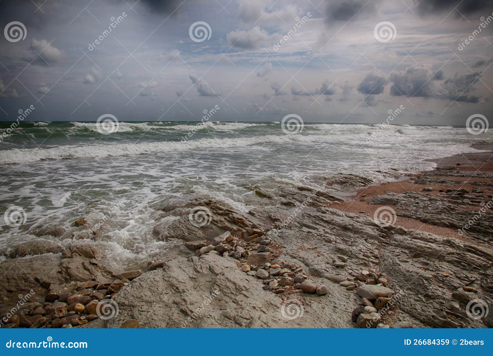Storm on the Sea after a Rain Stock Image - Image of ocean, nature ...