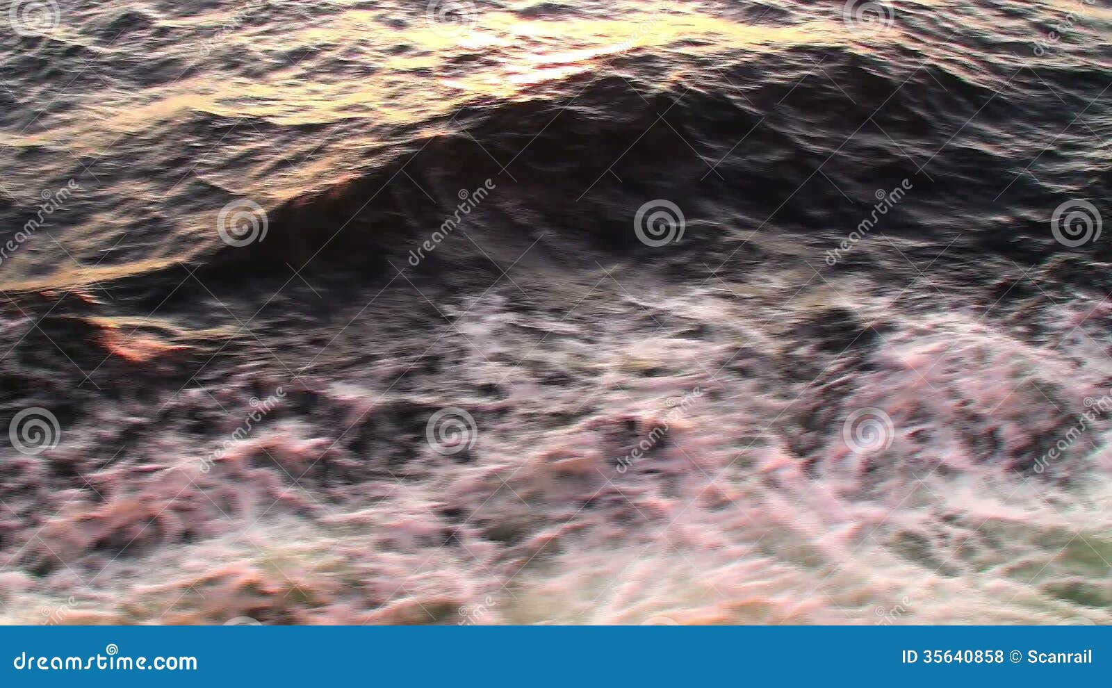 Storm in the sea stock footage. Video of overflow, breaking - 35640858