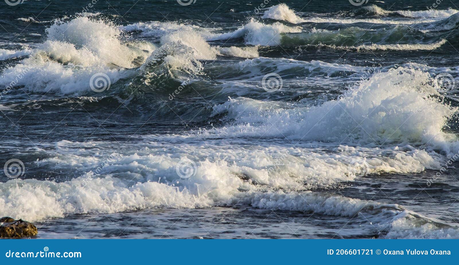 Storm at Sea with Waves Close Up Stock Image - Image of storm, waves ...