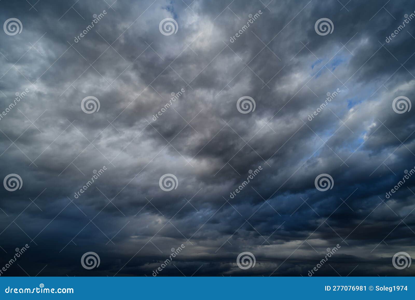 Storm Sky, Dark Dramatic Clouds during Thunderstorm, Rain and Wind ...