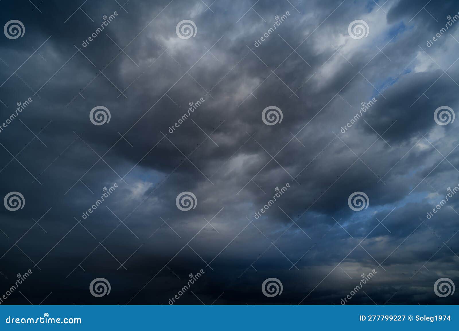 Storm Sky, Dark Dramatic Clouds during Thunderstorm, Rain and Wind ...