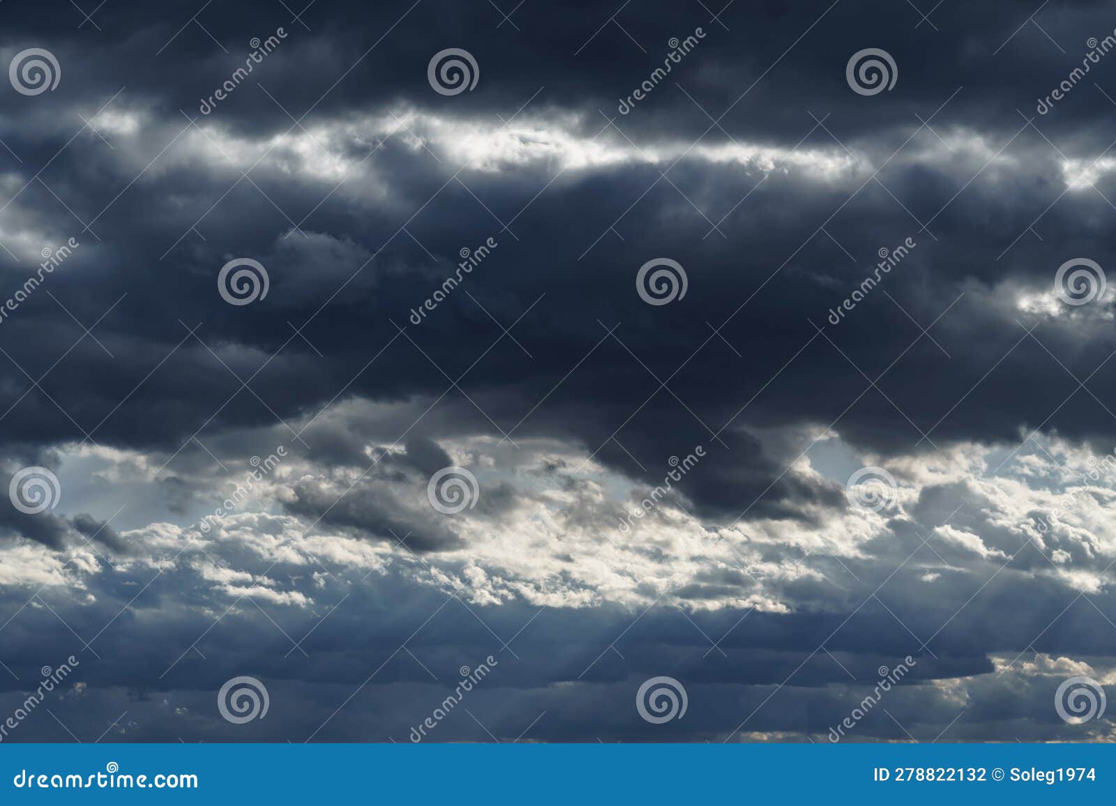 Storm Sky, Dark Dramatic Clouds during Thunderstorm, Rain and Wind ...