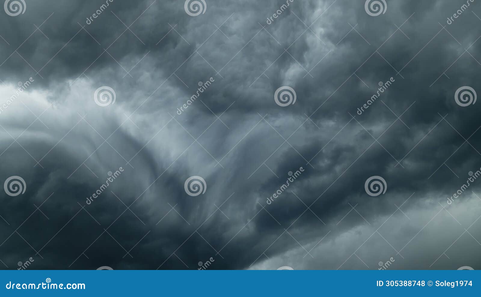 Storm Sky, Dark Dramatic Clouds during Thunderstorm, Rain and Wind ...