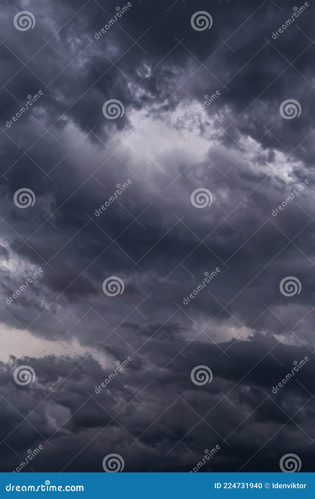 Storm Sky with Dark Grey Black Epic Clouds Background Texture ...