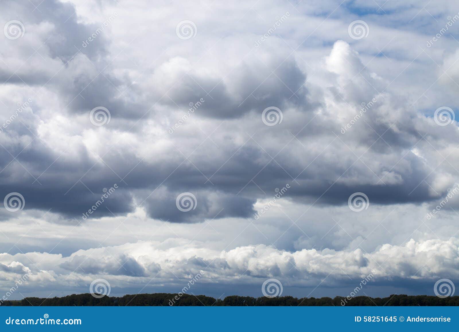 Storm Sky, Rainy Clouds Over Horizon Stock Image - Image of bright ...