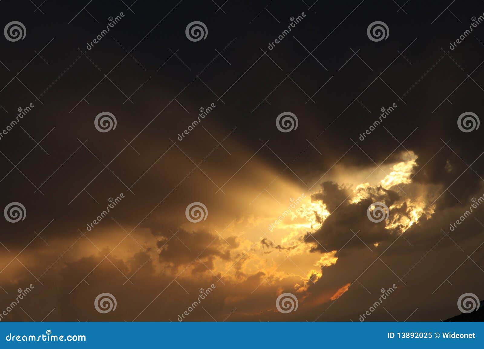 Storm sky sunset. stock image. Image of problem, smog - 13892025