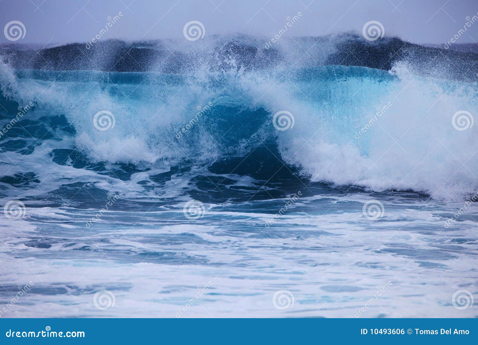 Storm Surf Surges Against Oahu Shore Stock Photo - Image of surge, blue ...