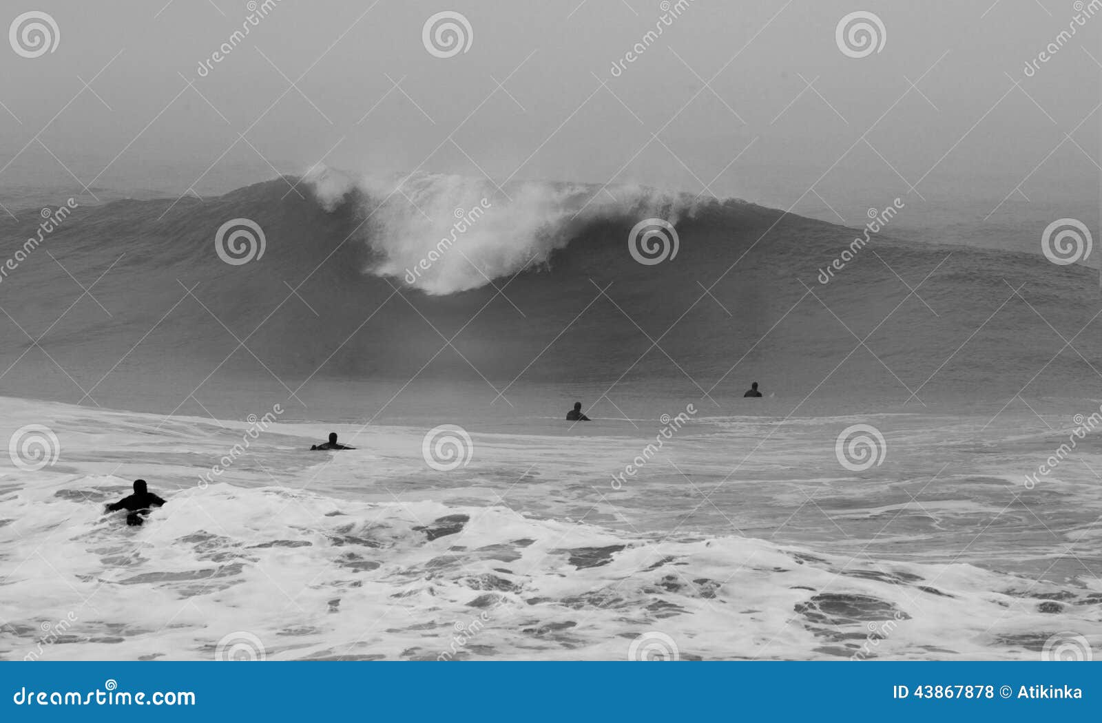 Storm surfers stock photo. Image of surfers, power, giant - 43867878