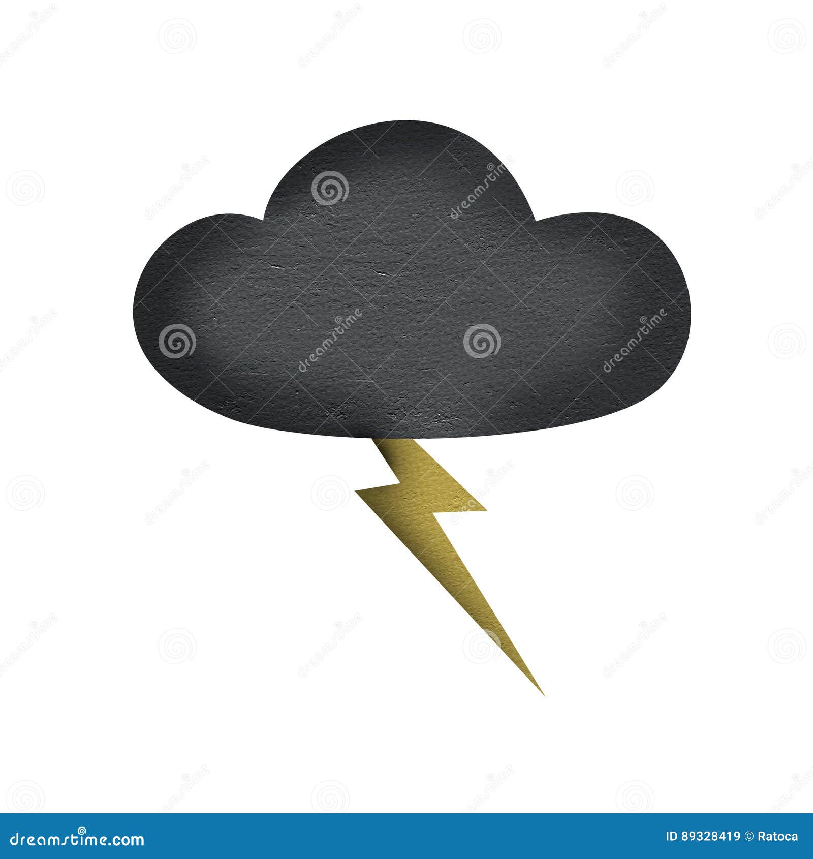 Storm symbol stock illustration. Illustration of lightning - 89328419