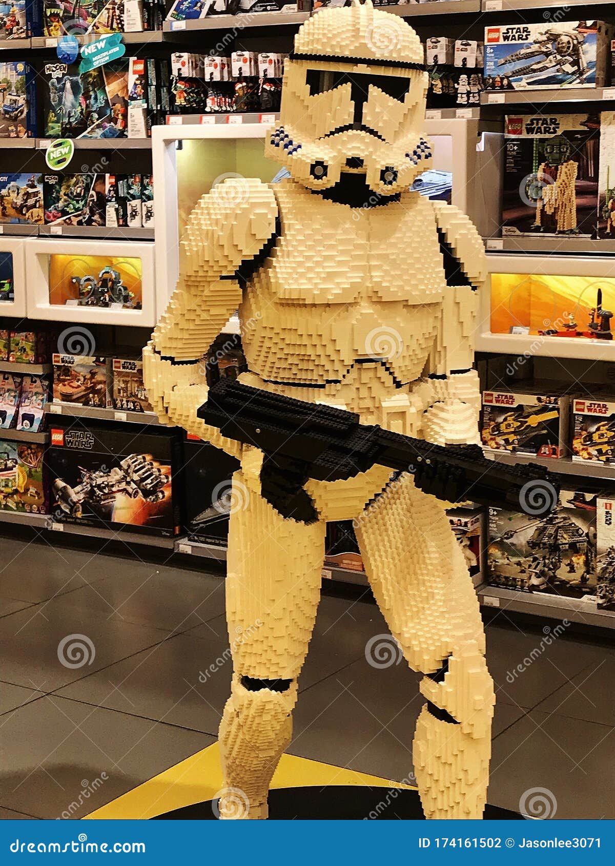 Stormtrooper Made Out Of Many Lego Bricks Editorial Image ...