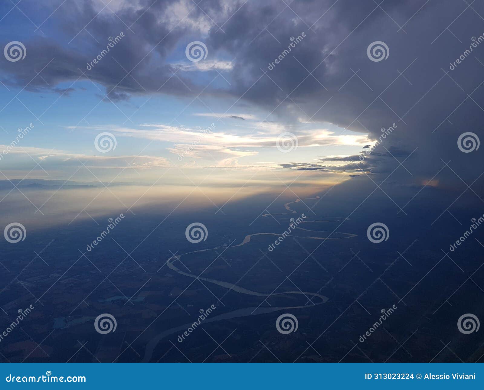 Storm View from Airplane Cockpit Stock Photo - Image of alps, cockpit ...