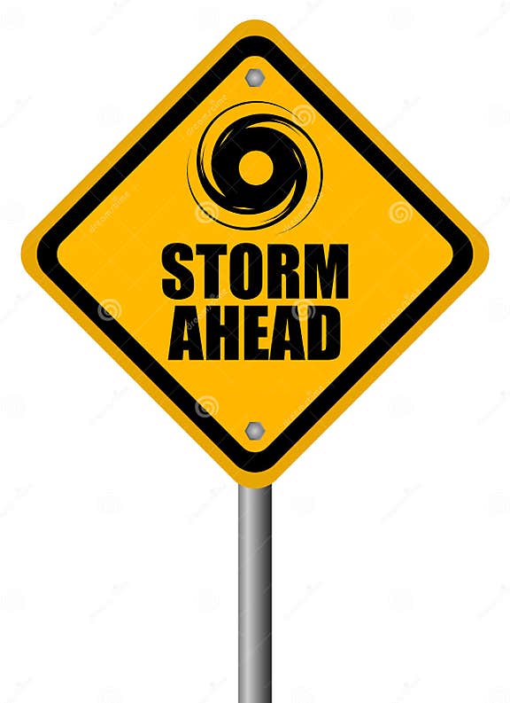 Storm warning sign stock vector. Illustration of alert - 23221935
