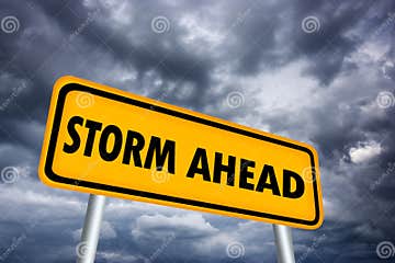 Storm warning sign stock illustration. Illustration of risk - 27704956