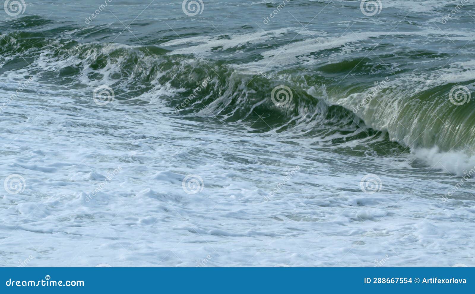 Storm Wave in Sea. Dark Sea Ocean Surface. Splashes of Water from Waves ...