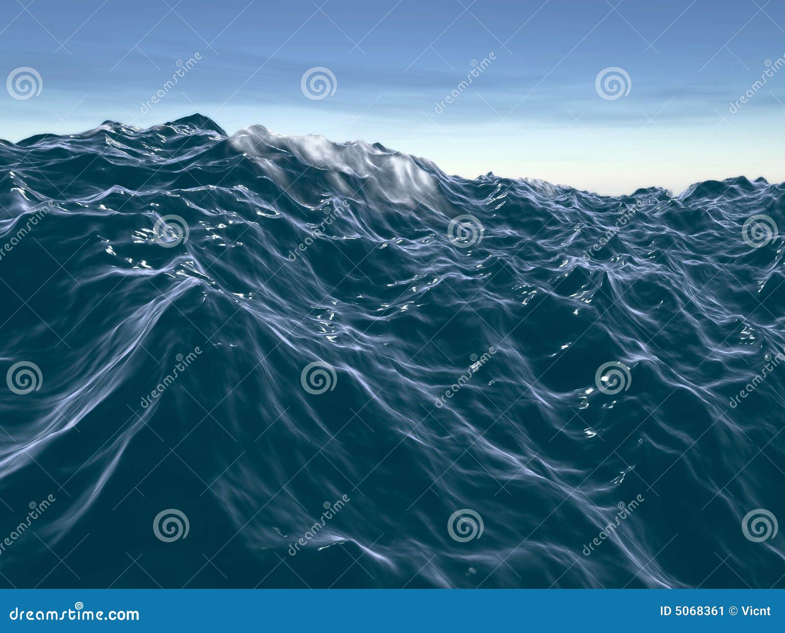 Storm waves stock illustration. Illustration of wavy, turbulence - 5068361