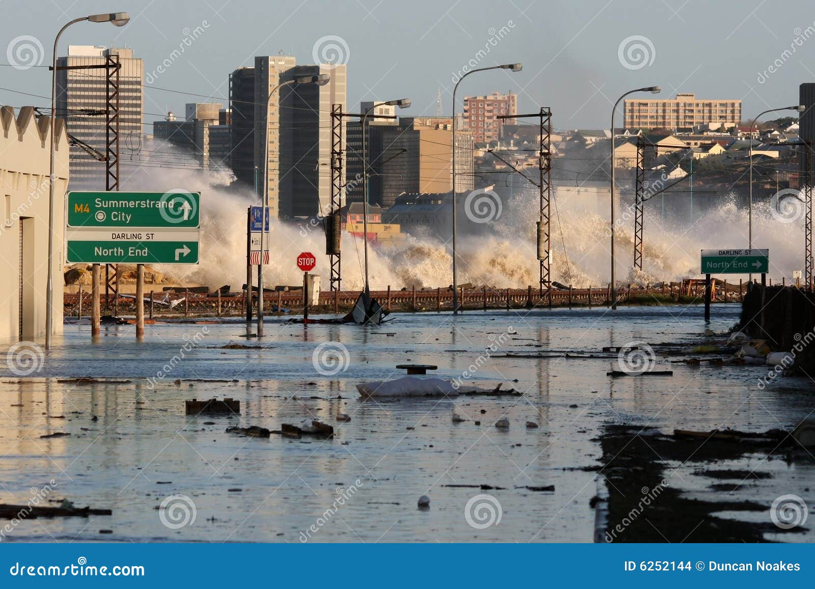 Storm Waves and Flood stock photo. Image of port, enormous - 6252144