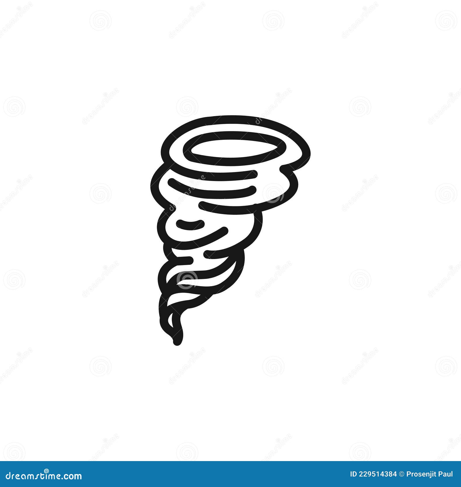Storm Wind Cyclone Icon Vector Stock Vector - Illustration of swirl ...