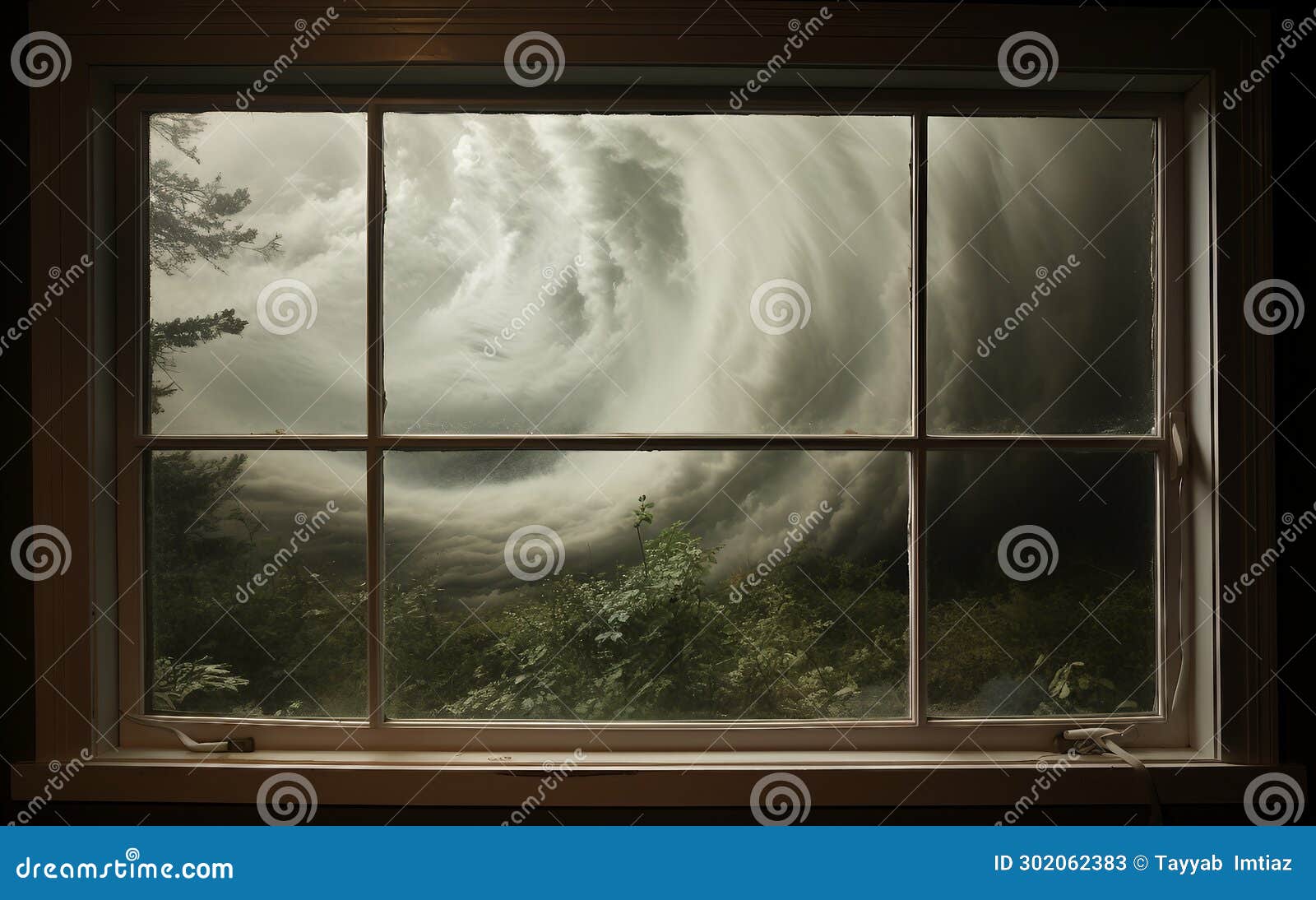 Storm Window on Generative Ai. Stock Illustration - Illustration of ...