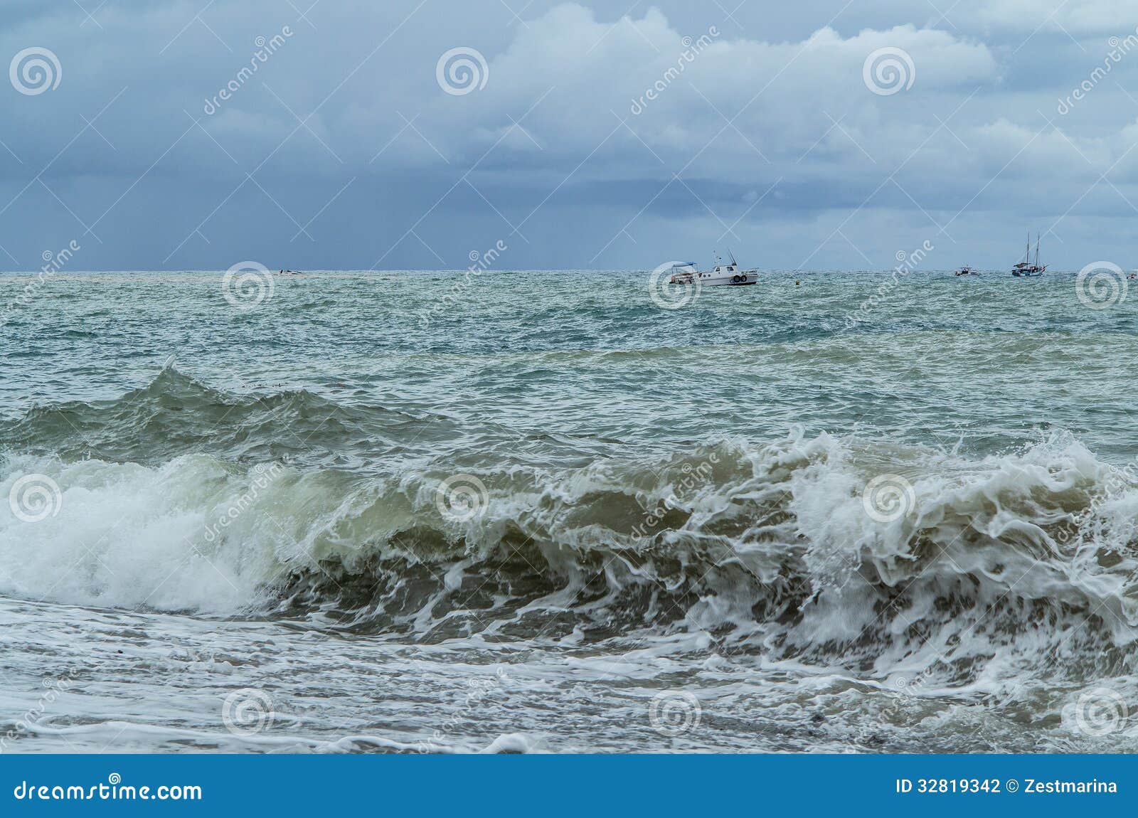 Storming sea stock photo. Image of squally, huge, seacoast - 32819342