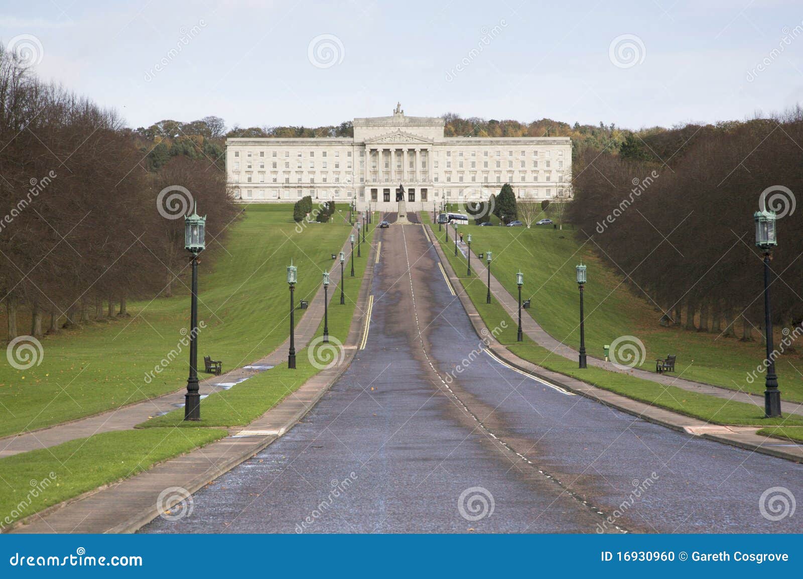 Stormont building stock photo. Image of landscaped, long - 16930960