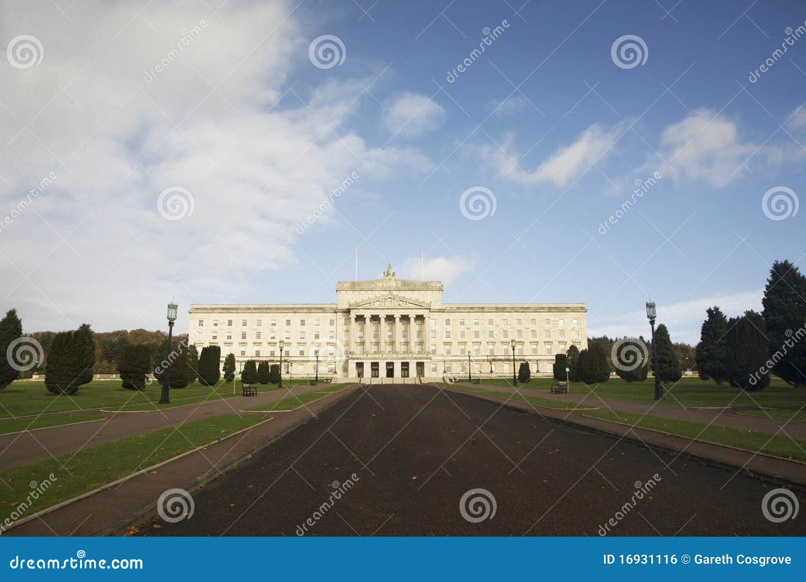 Stormont building stock photo. Image of cloudscape, blue - 16931116