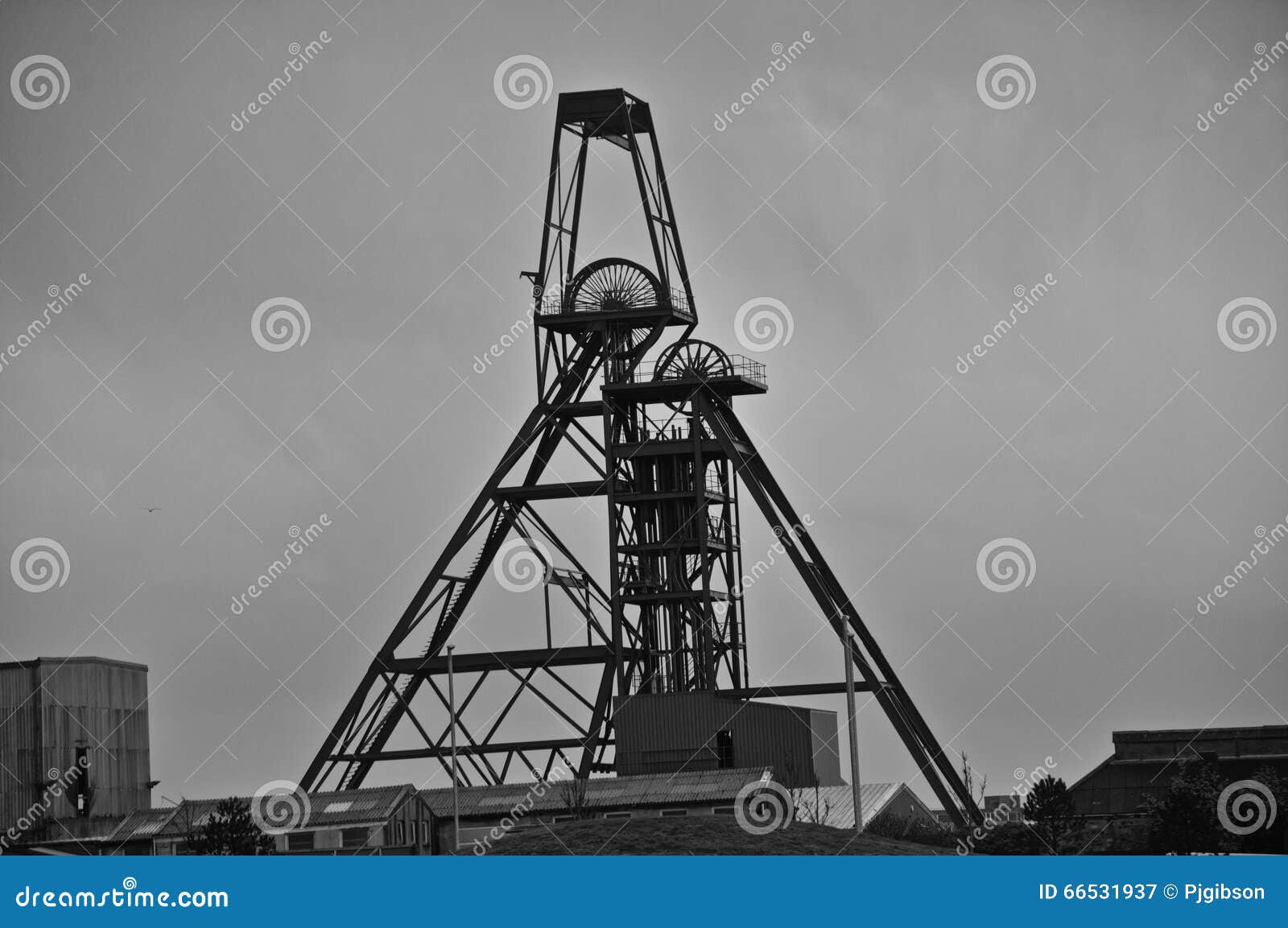 Storms over tin mines stock image. Image of lifts, view - 66531937