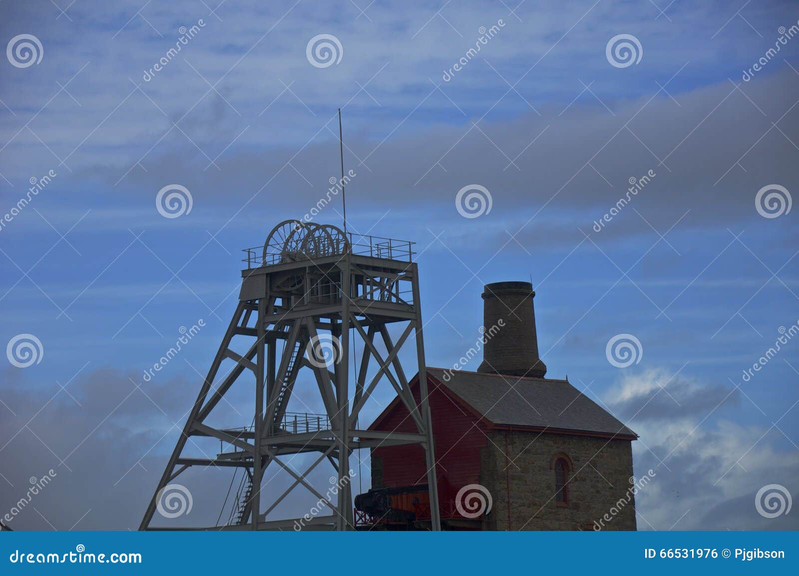 Storms over tin mines stock photo. Image of storms, europe - 66531976