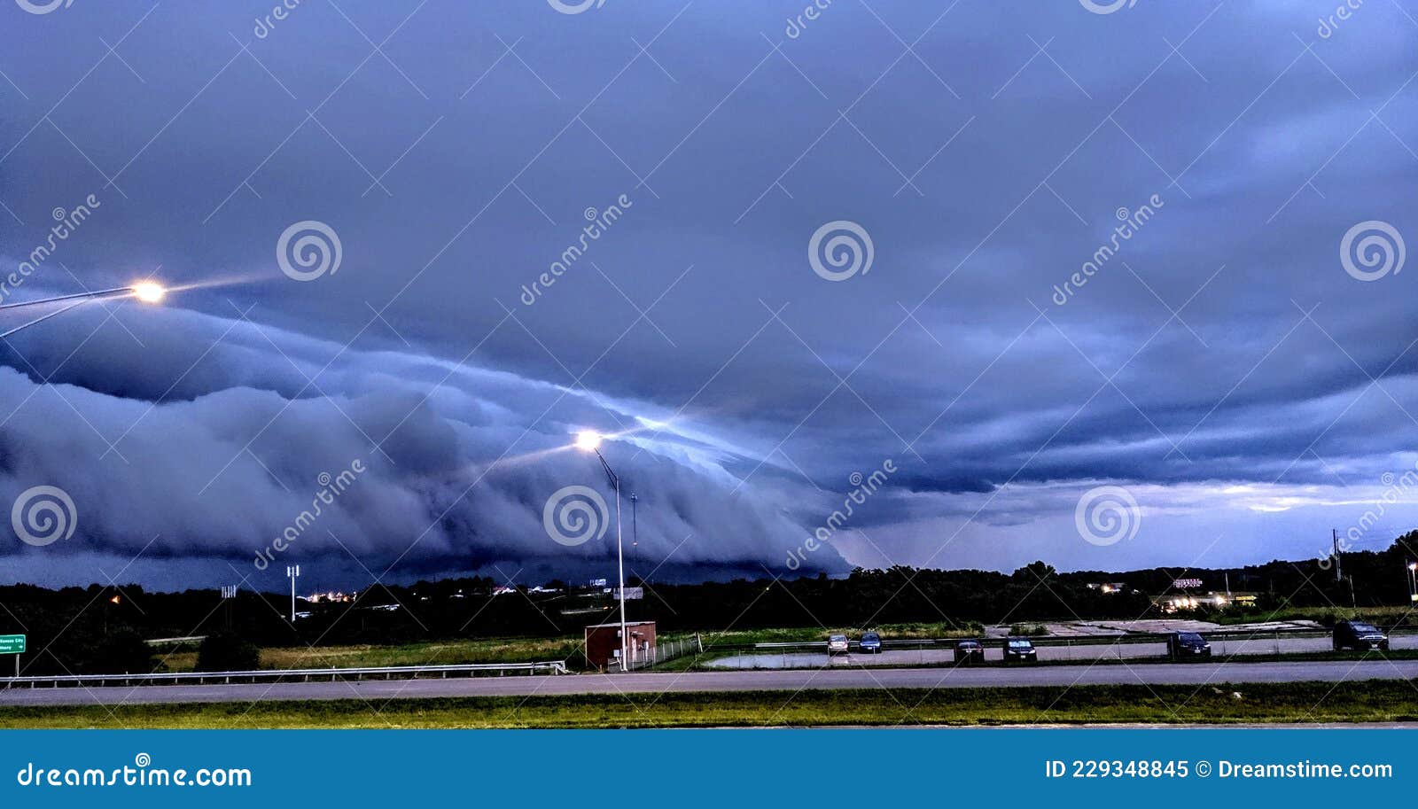 Storms Rolling in stock image. Image of rain, cloud - 229348845