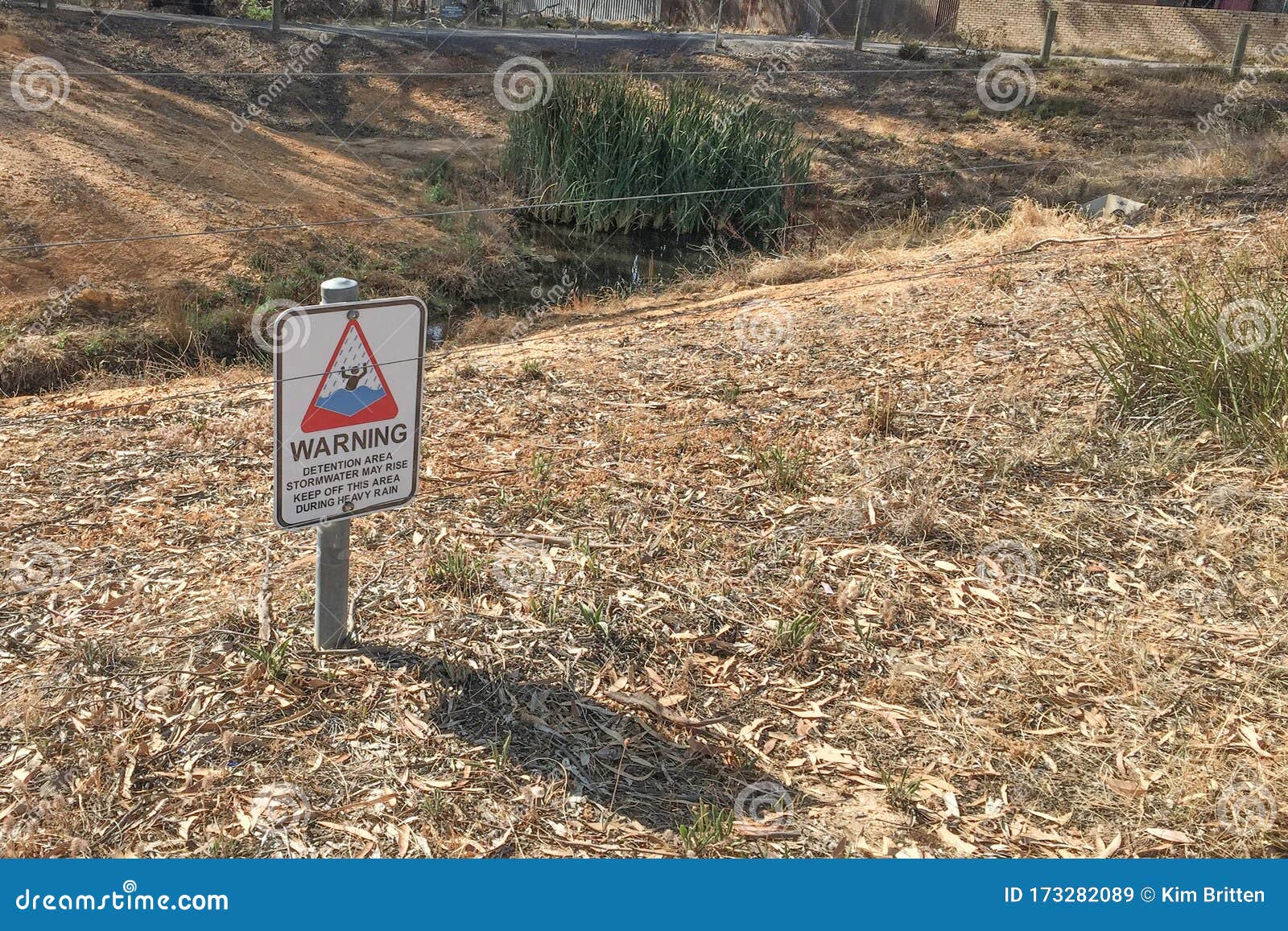 Stormwater Danger Metal Warning Sign Stock Image - Image of warning ...