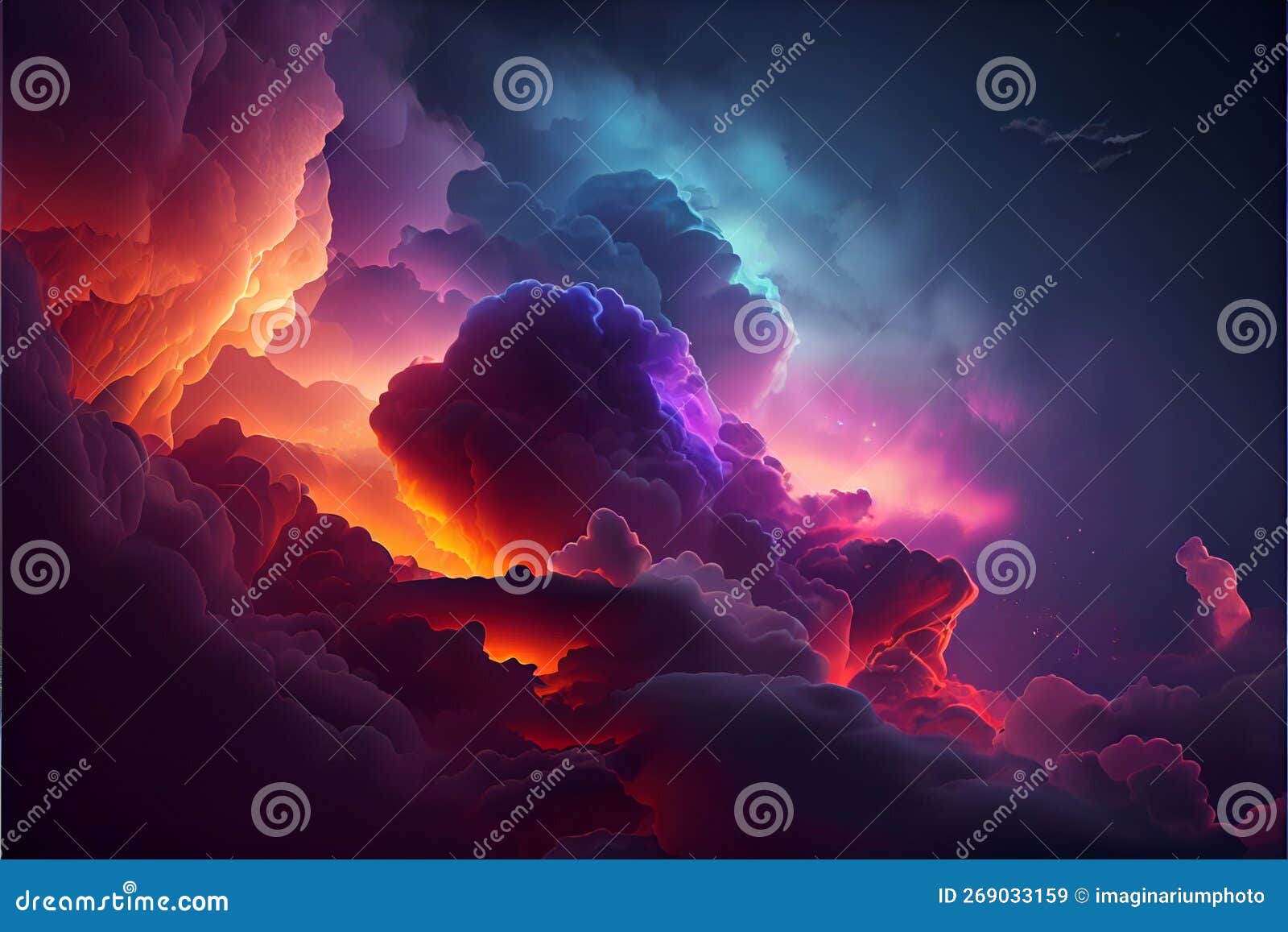 Stormy Art Sky with Dramatic Clouds from an Approaching Thunderstorm at ...