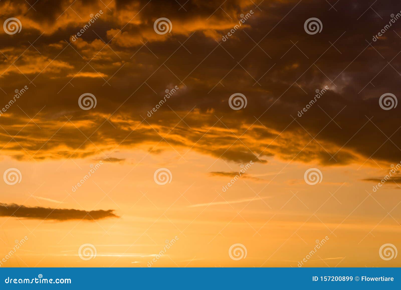 Stormy Dramatic Sky Background with Yellow Red and Orange Clouds ...