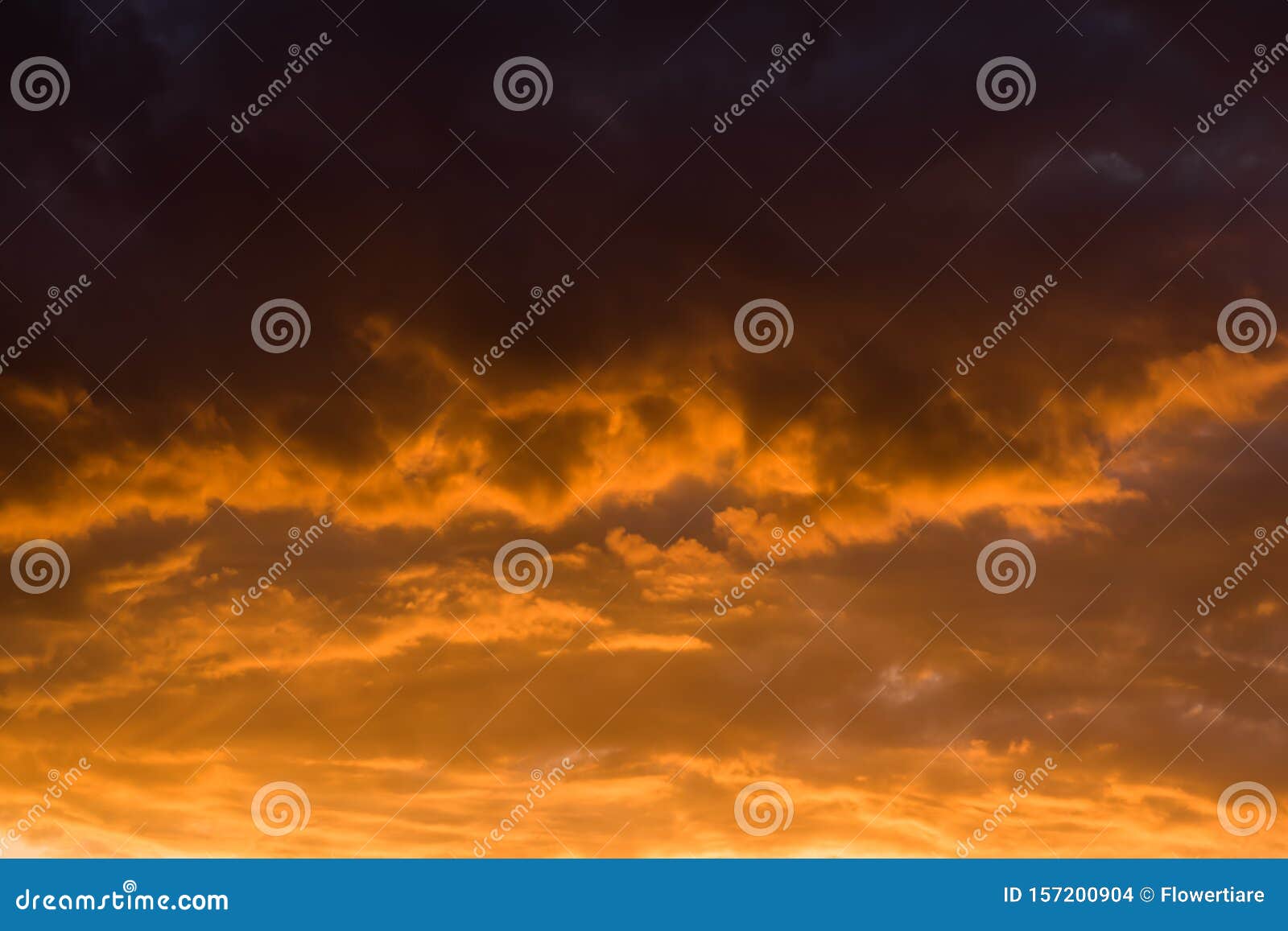 Stormy Dramatic Sky Background with Yellow Red and Orange Clouds ...