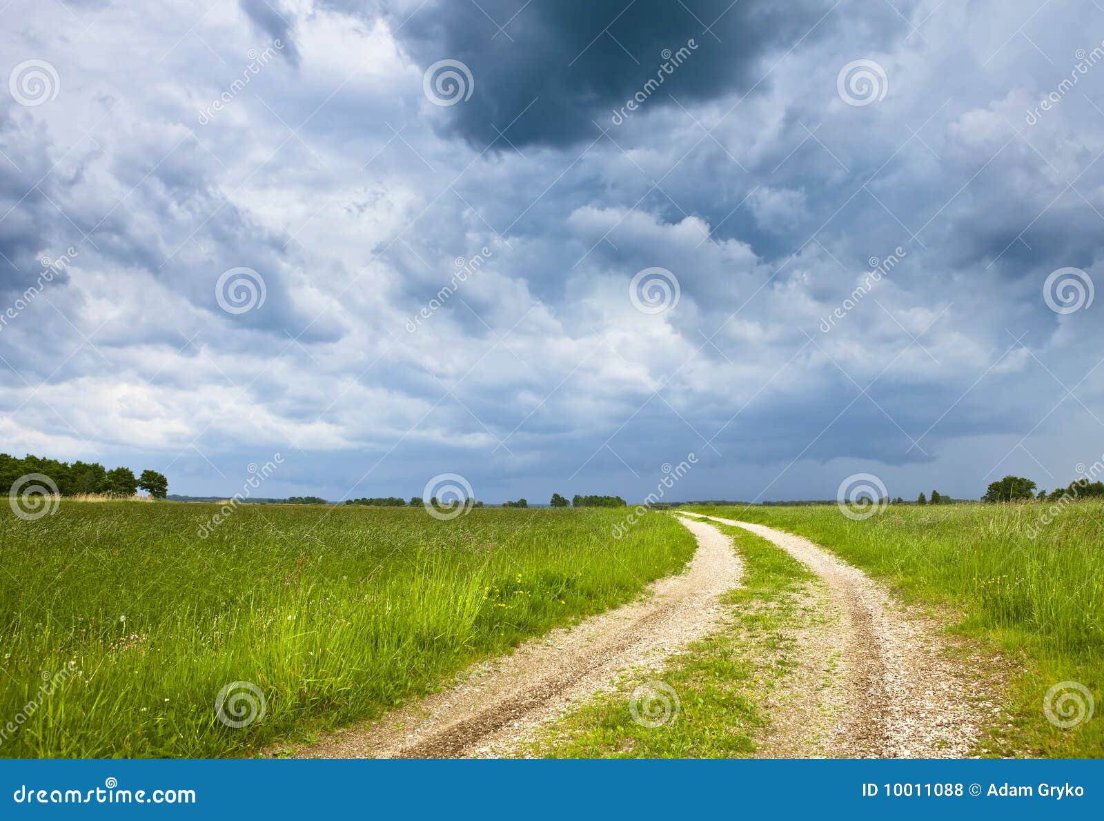 Stormy grassland stock photo. Image of green, gravel - 10011088